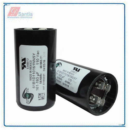 Capacitor 110/220V Eletroliticos - CAPACITOR 161/193 110V - D'Santis ...