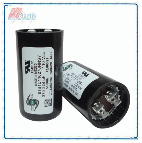 Capacitor 110/220V Eletroliticos - CAPACITOR 270/324 110V - D'Santis ...