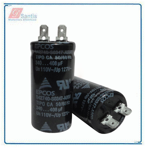 Capacitor 110/220V Eletroliticos - CAPACITOR 340/408 - MINI 110V - D ...