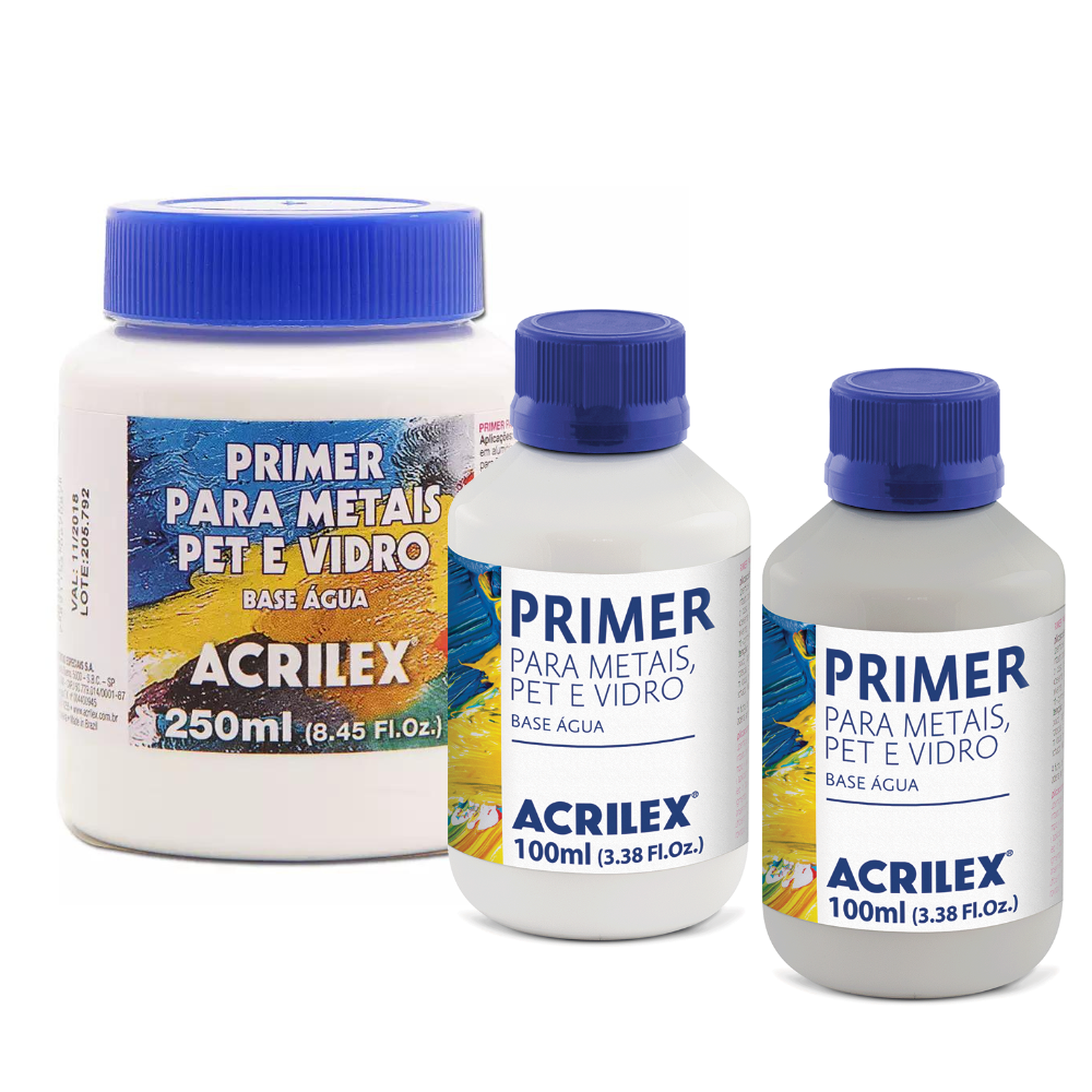 Pintura - Primer Para Metais, Pet e Vidro Acrilex - Beco do Armarinho ...