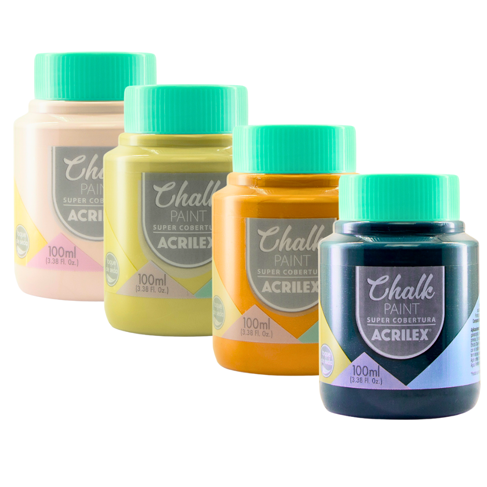 Pintura - Tinta Chalk Paint 100ml Acrilex ref.05610 - Beco do Armarinho ...